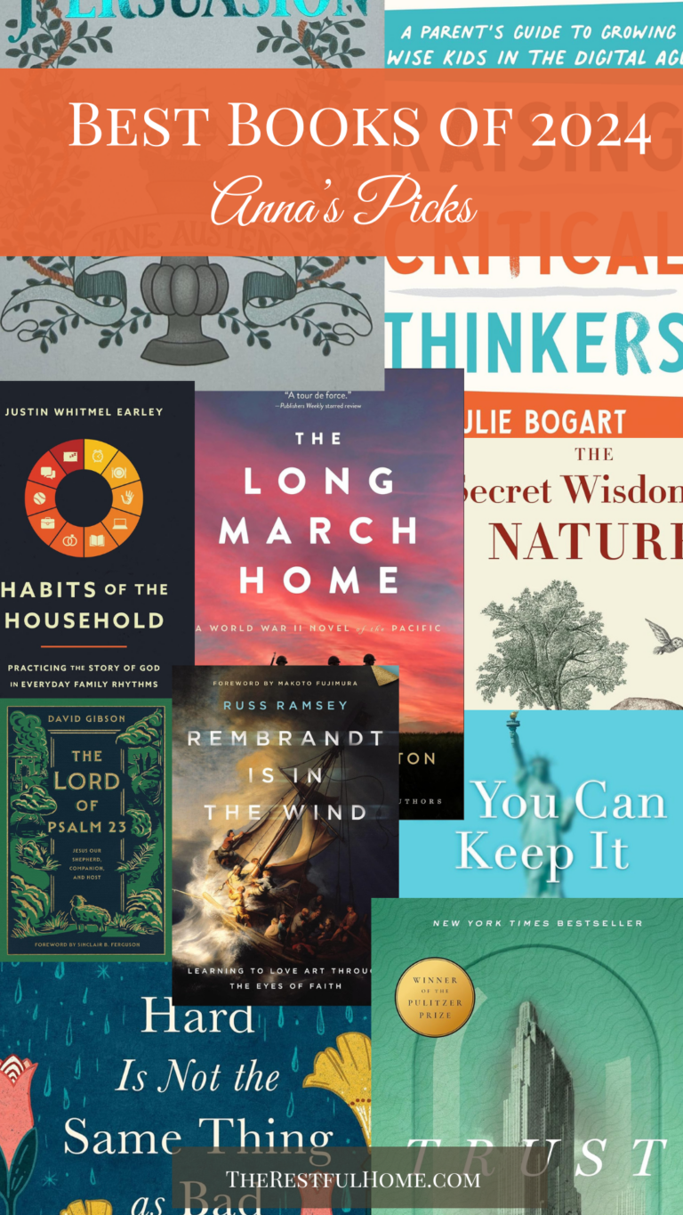 Best Books of 2024 - My Booklist - The Restful Home